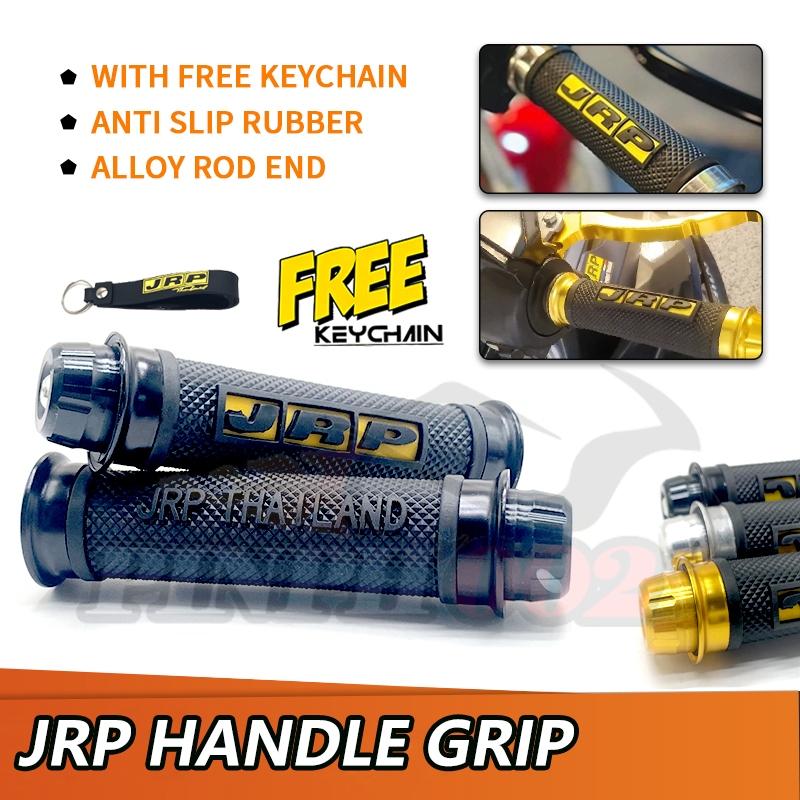 JRP Handle Grip Anti-Slip Alloy Bar End Universal Motorcycle Rubber ...