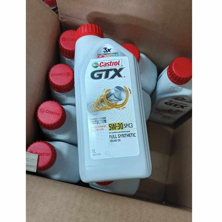 5W-30 SP/C3 Castrol GTX Fully Synthetic Engine Oil For Gasoline and ...