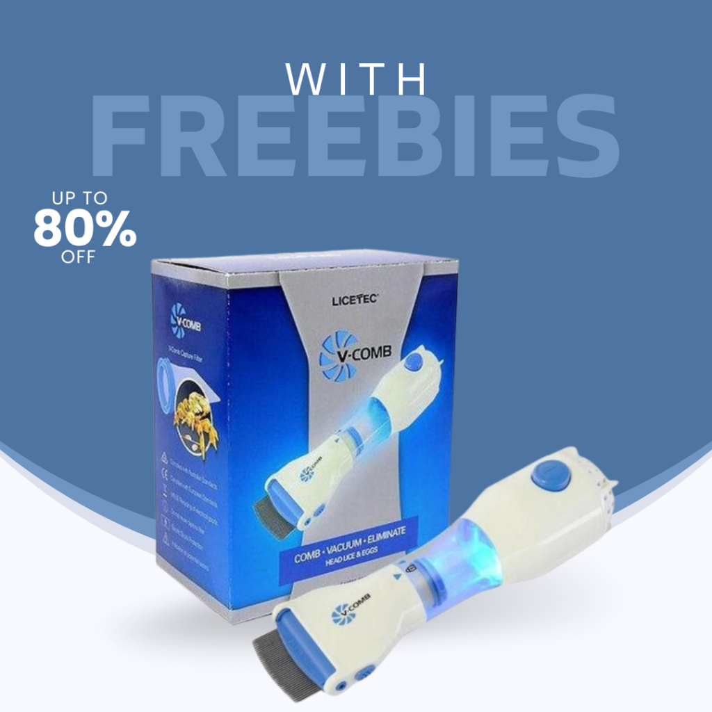 Licetec V-COMB Lice Remover Vacuum Comb For Head Lice & Kuto High ...