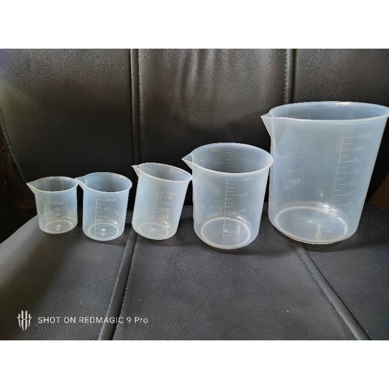 Hard Plastic Beaker 50ml 100ml 150ml 500ml 250ml 500ml 1000ml | Shopee ...