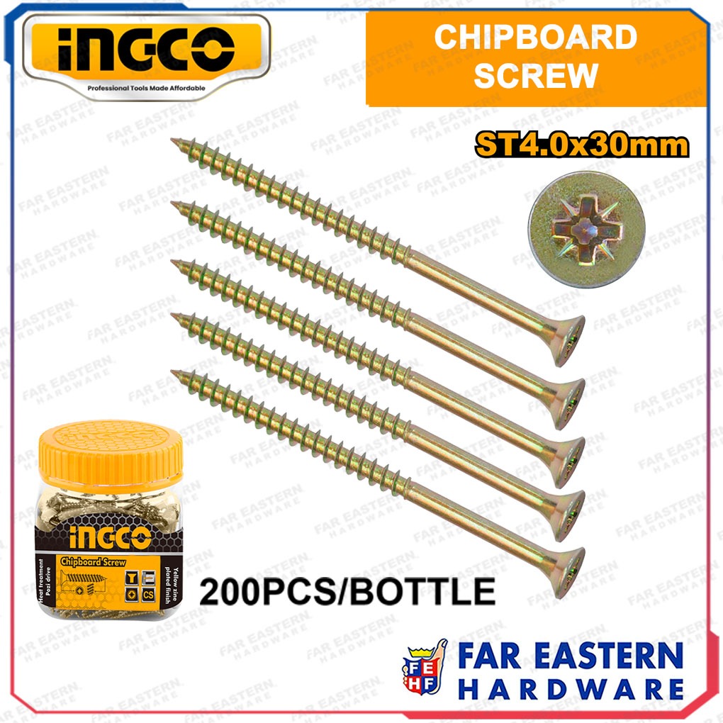 INGCO Chipboard Wood Screw (sold per bottle) INHT | Shopee Philippines
