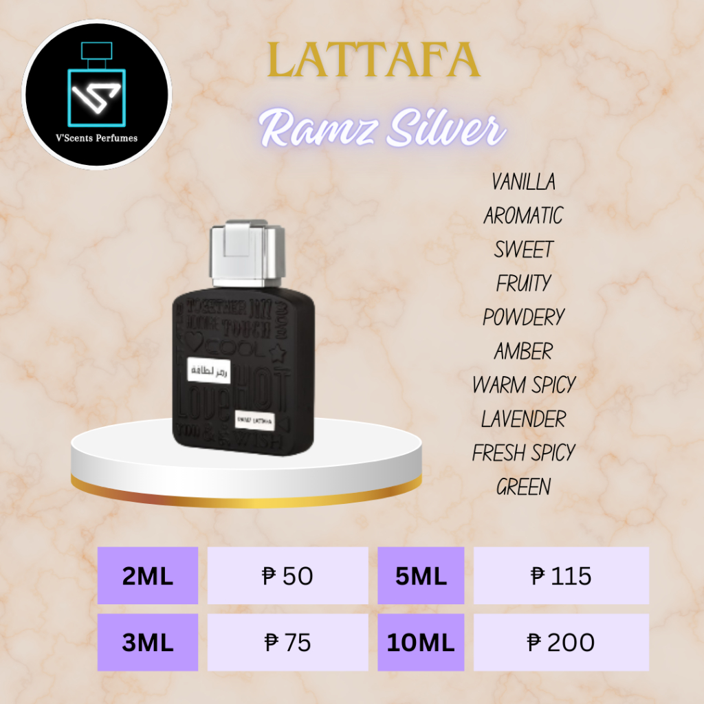 [ Lattafa ] Ramz Silver EDP Decant (JPG Ultramale Dupe) | Shopee ...