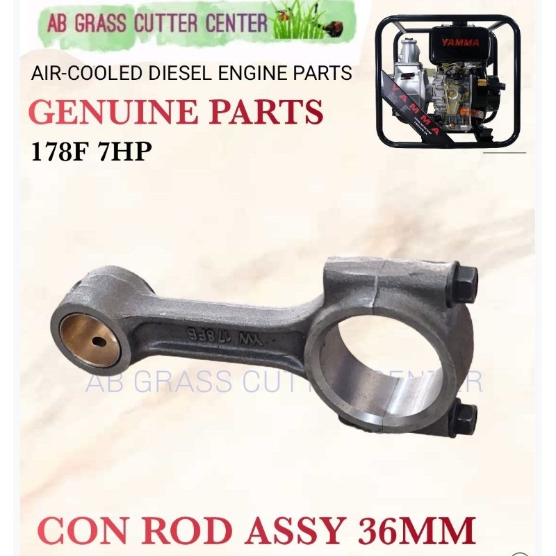 CONNECTING ROD ASSY 178F, 178H, 7HP, 8HP (36MM) AIR COOLED DIESEL ...