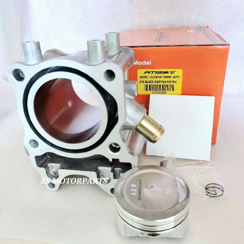 Pitsbike STD Block(Casting Piston) CLICK150 "58MM" (KZY) | Shopee ...