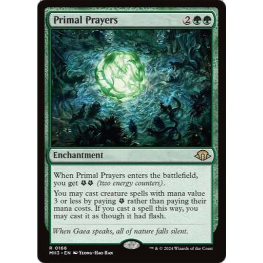 Primal Prayers Rare Modern Horizon 3 Magic the Gathering Trading Card ...
