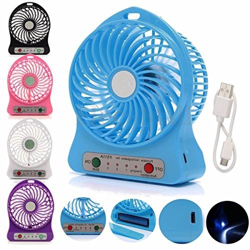 GD MALL Portable Mini Fan USB Snow Fan Rechargeable Portable Cooling ...