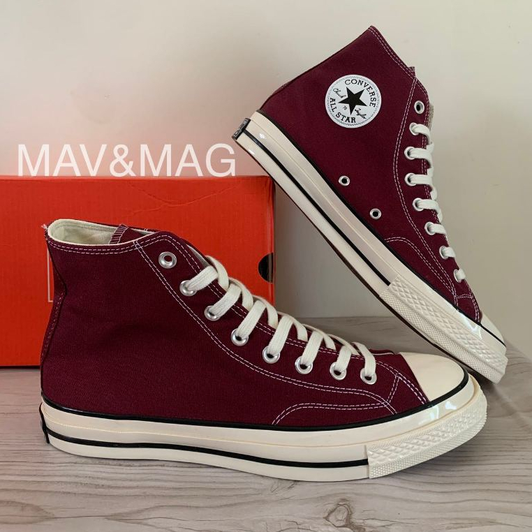 MAROON HIGH CUT CONVERSE 70's Unisex OEM Chuck Taylor Converse Sneakers ...