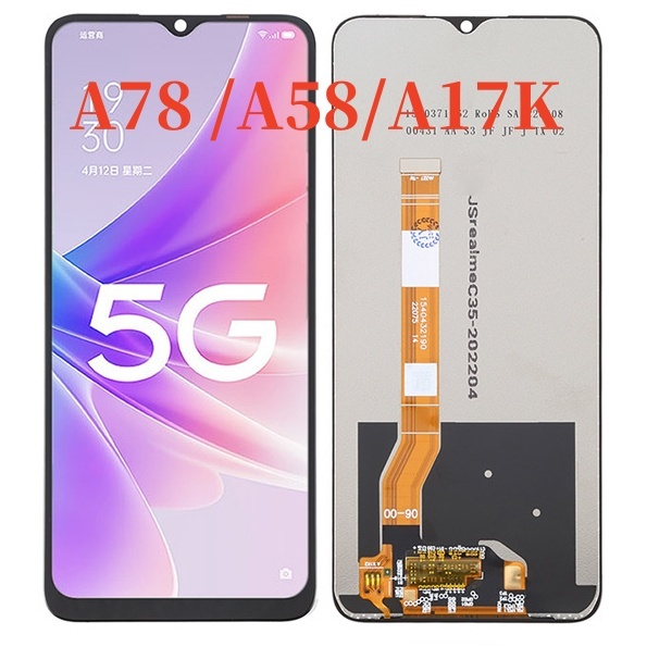 LCD FOR A78 5G CPH2483/ A17k 5G/ A58/ A58x Lcd Display With Touch ...