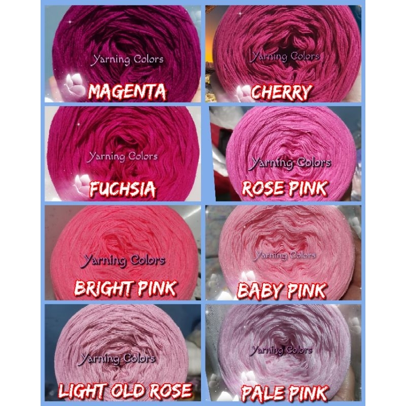 4ply Indophil Yarns Shades of Pink | Shopee Philippines