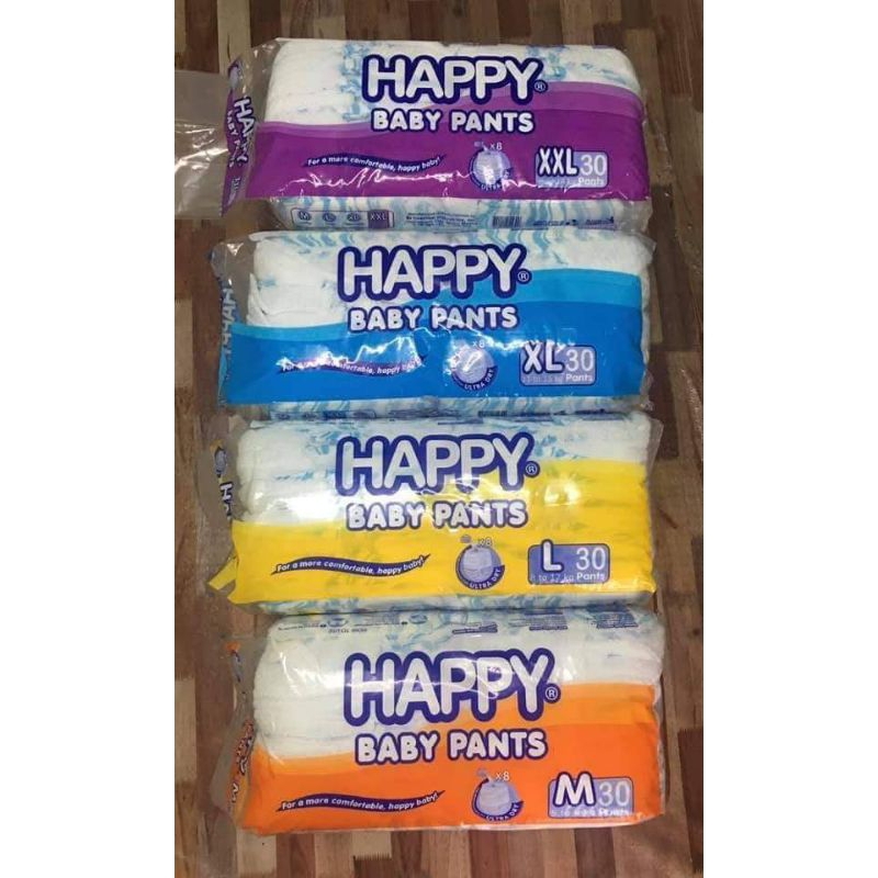 Happy Pants Diaper by 30pcs | Shopee Philippines