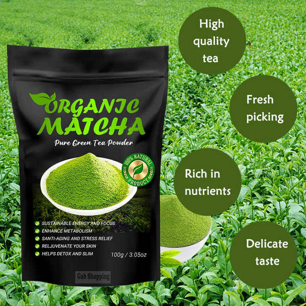 KBY Organic Matcha Powder Japan CEREMONIAL GRADE Matcha Powder Green ...