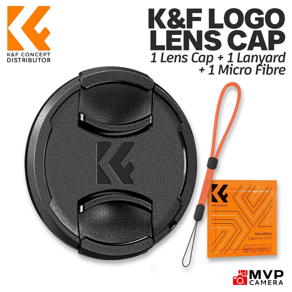 K&F KF Concept Snap-On Center Pinch Lens Cap Keeper Leash Micro Fiber MVP CAMERA | Shopee ...