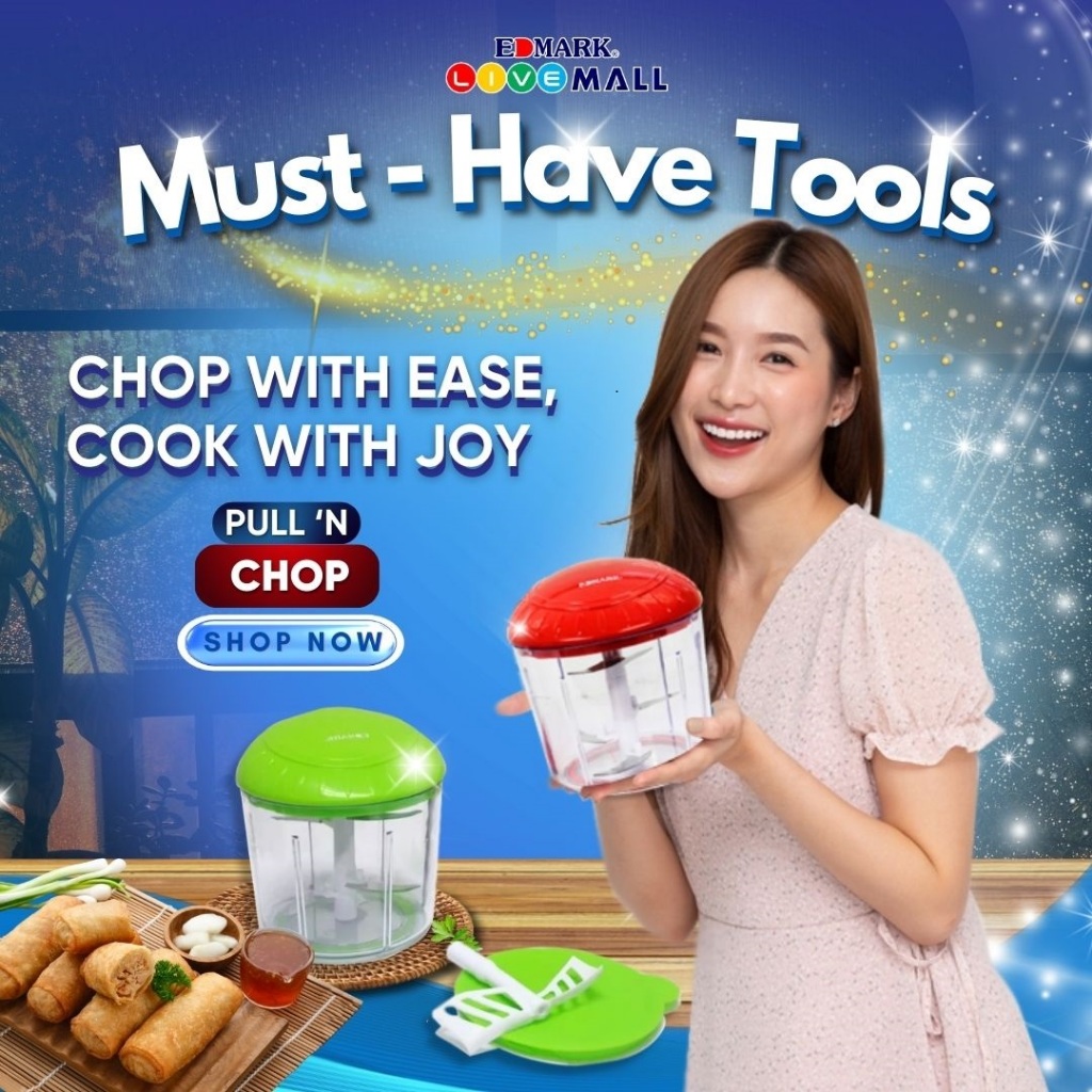 Edmark Smart Pull N Chop Manual Chopper With Extra Cover Abs Type Of ...