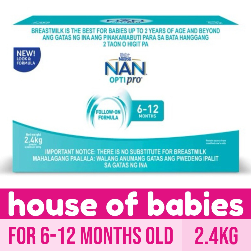 NAN OptiPro Two 2.4kg for 6-12 Months Old Milk Supplement | Shopee ...
