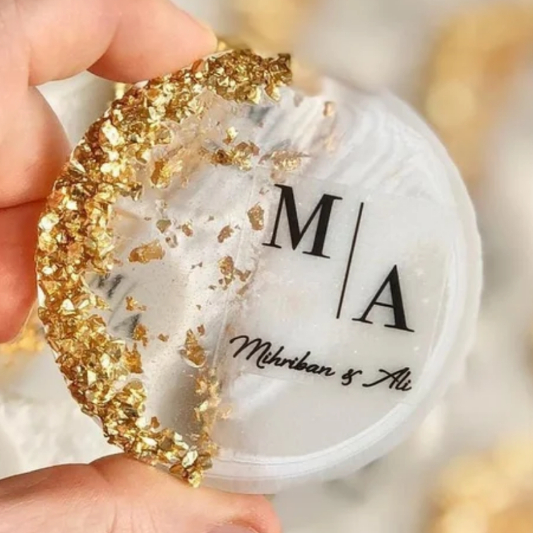 Custom 2.5 Inches Resin Ref Magnet for WEDDING / DEBUT / CHRISTENING ...