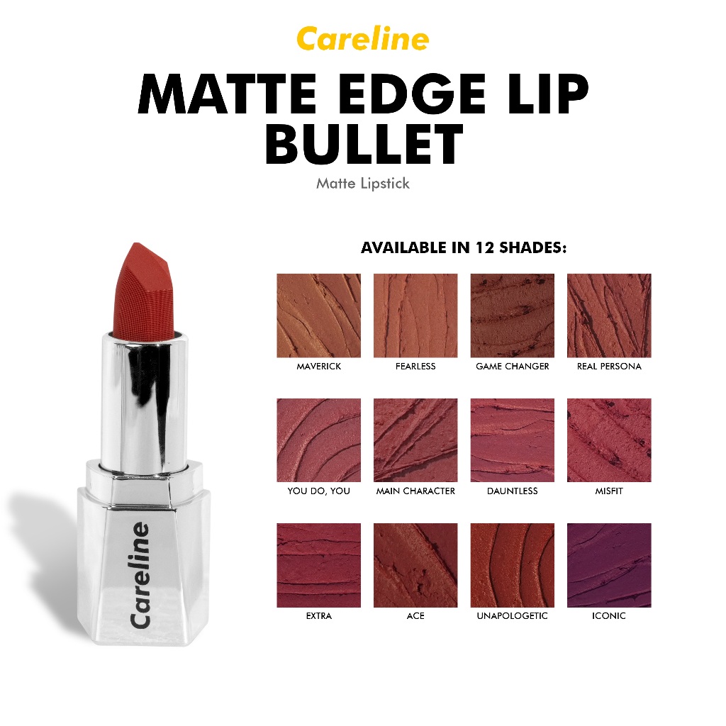 Careline Matte Edge Lip Bullet - 3.4g | Shopee Philippines