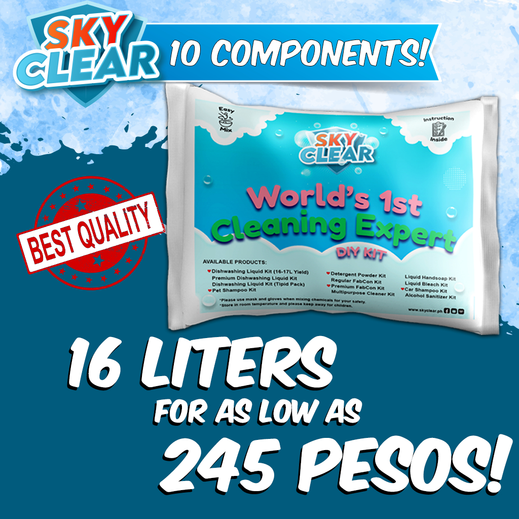 Dishwashing Liquid Kit DIY (16 liters Yield) Upgraded 10 components ...