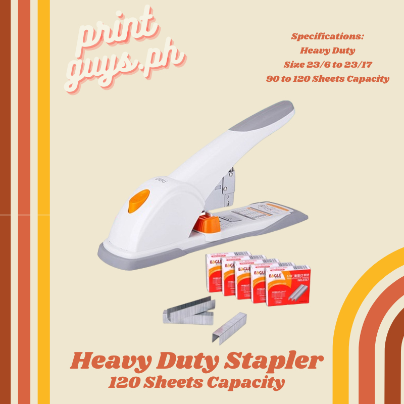 Heavy Duty Stapler with Heavy Duty Staple Wire No.0486 Maximum of 120 ...