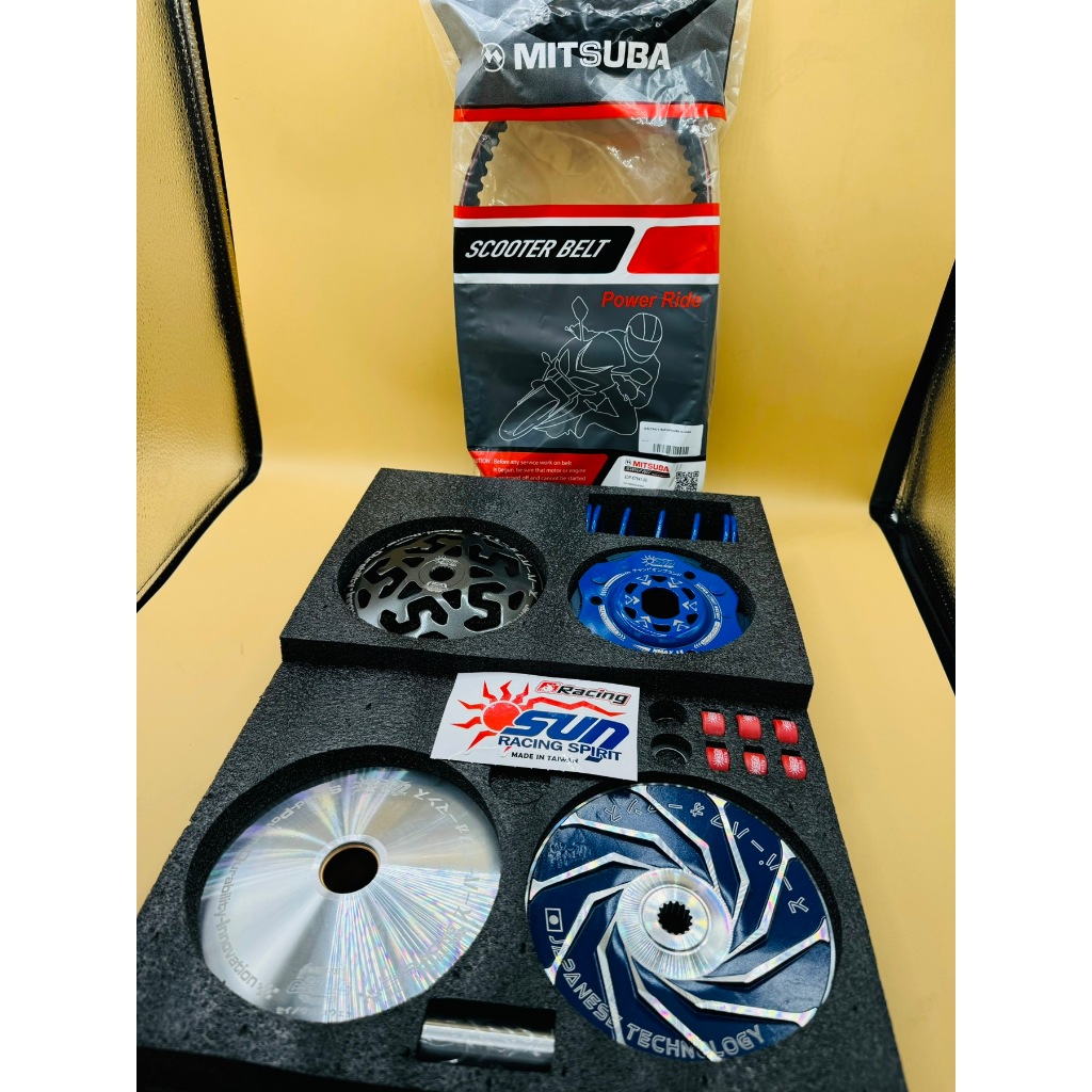 SUN RACING CVT Set Kit for Nmax/Aerox Full CVT SET with V-BELT ORIGINAL ...