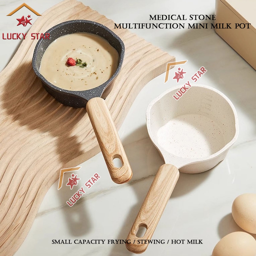 High Quality Medical Stone Mini Milk Pot Non-Stick Small Sauce Pan Oil ...