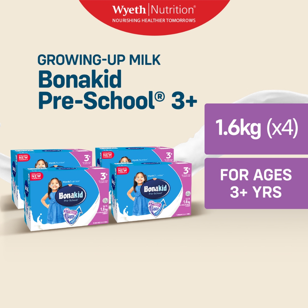 BONAKID PRE-SCHOOL 3+ Powdered Milk Drink for Children Over 3 Years Old ...