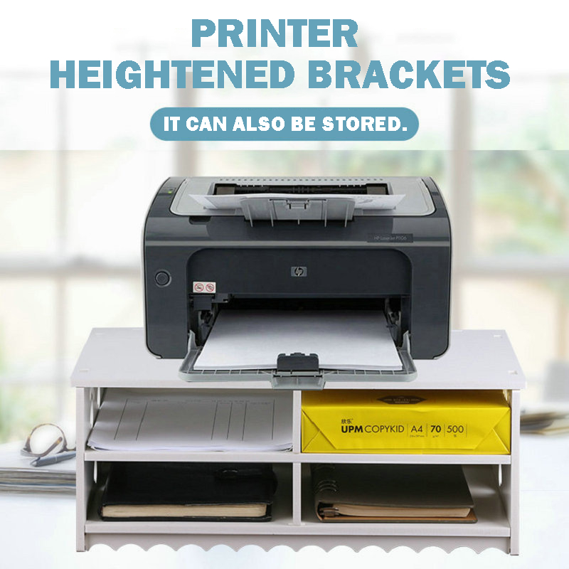 DIY Printer Shelf Office File Ticket Desktop Storage Double Express ...