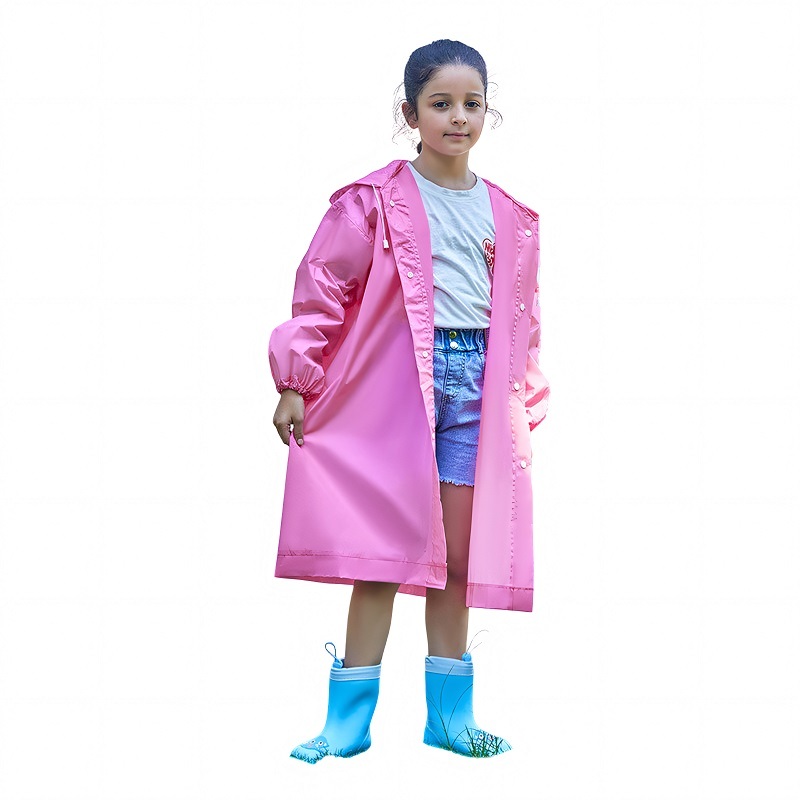 Kids' EVA Waterproof Rain Poncho for School and Outdoor Adventures ...