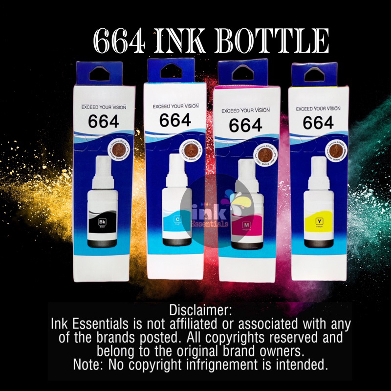 664 Ink Bottle High Quality Compatible for Printers L120 L121 L360 L565 ...