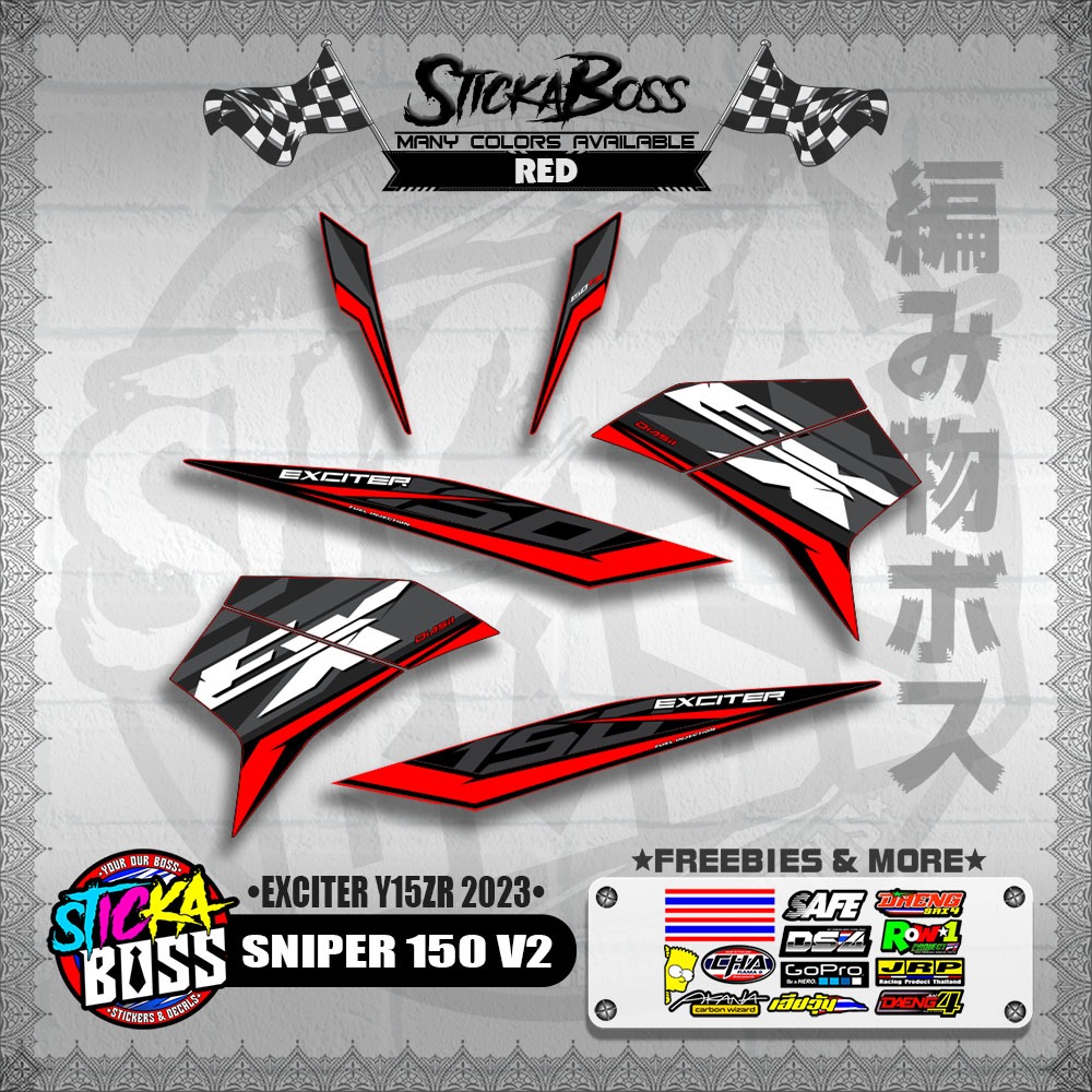 SNIPER 150 V2 DECALS ( EXCITER Y15ZR 2023 )【WITH FREEBIES】 | Shopee ...