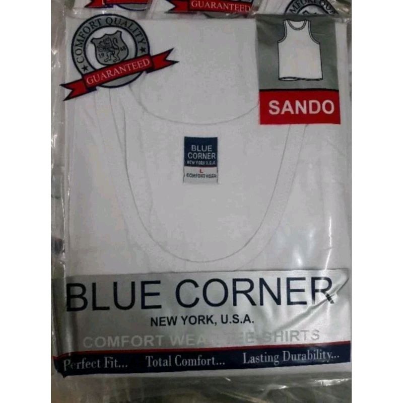 Blue Corner Sando White Adult (2XL) | Shopee Philippines