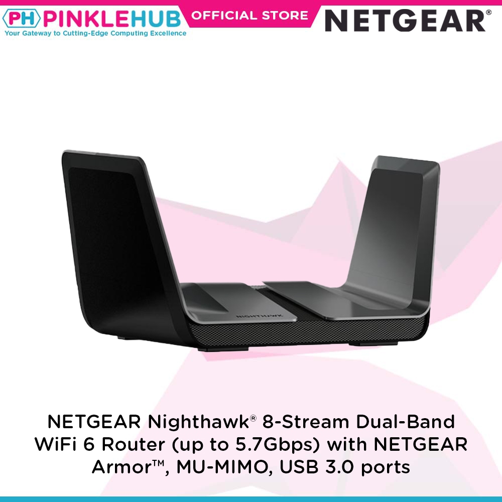 NETGEAR Nighthawk® 8-Stream Dual-Band WiFi 6 Router (up to 5.7Gbps)with ...