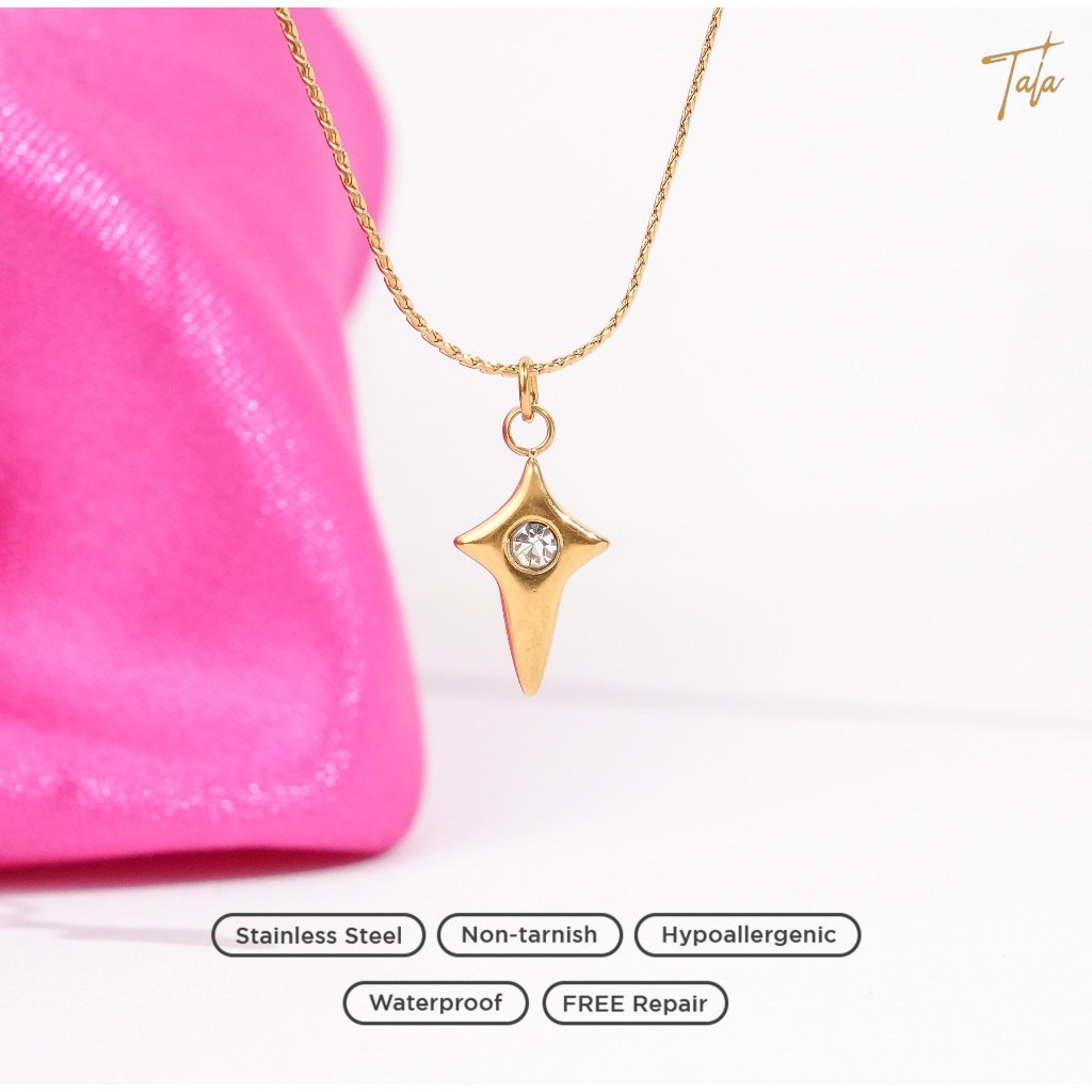 TALA by Kyla Minimal Wave Collection Stainless Steel Chain with Giftbox ...