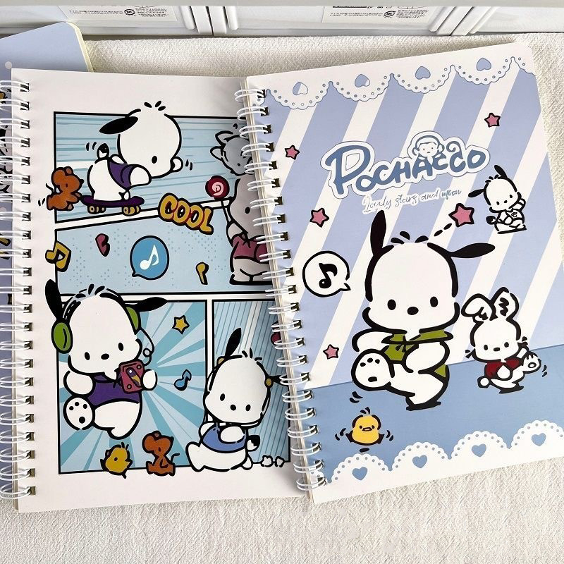 PAE A5 60 Sheets Cute Cartoon Style Coil Book Spiral Notebook Student ...