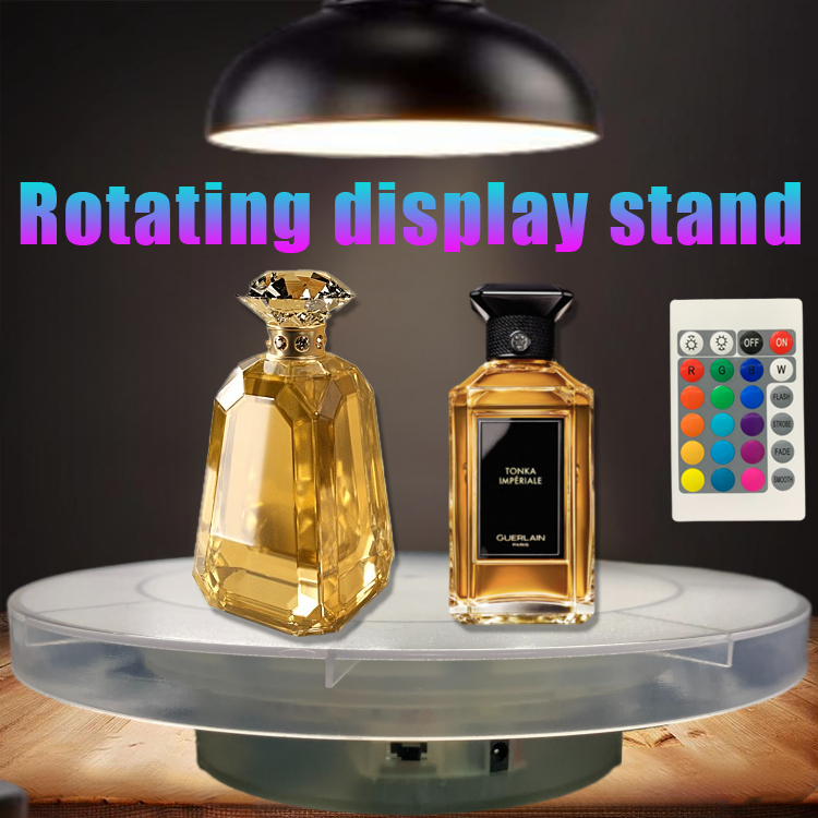 Transparent Rotating Display Stand Live Streaming Shooting Rechargeable ...