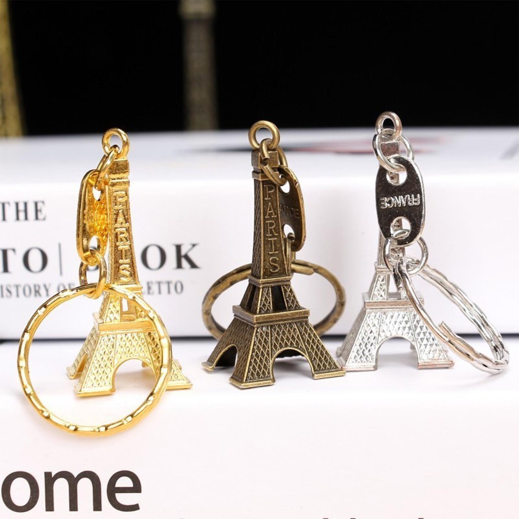 Creative Metal Mini France Paris Eiffel Tower Keychain Vintage Key Ring ...