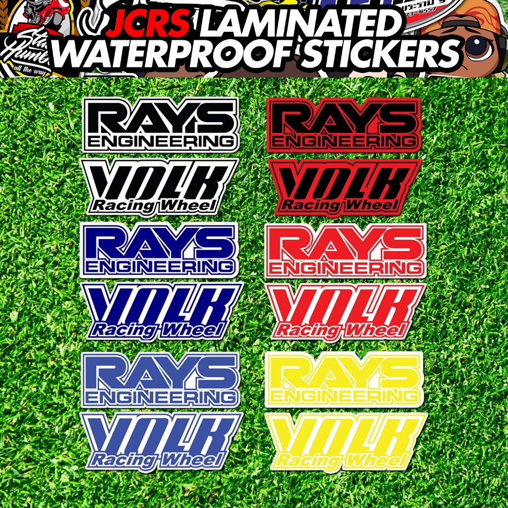 Mags Decal Volk Engineering Sticker Waterproof Laminated Volkrays Rim ...
