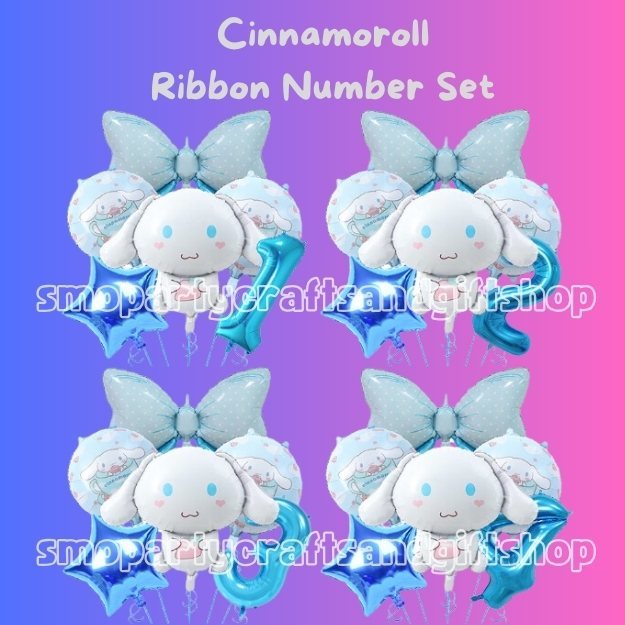 6in1 Cinnamoroll Number Set Birthday Christening Decoration Balloon ...