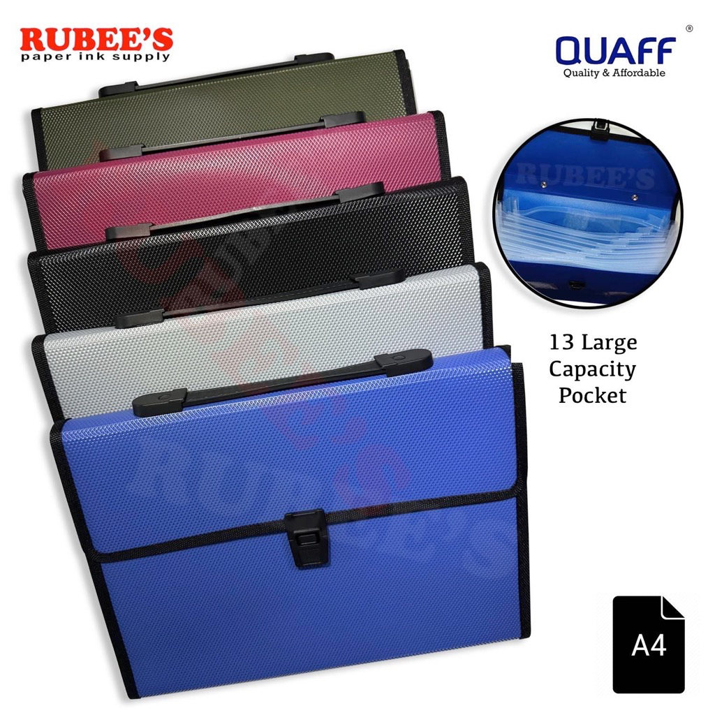 A4 Expandable File Folder with Carry-On handle Large Capacity Bag ...