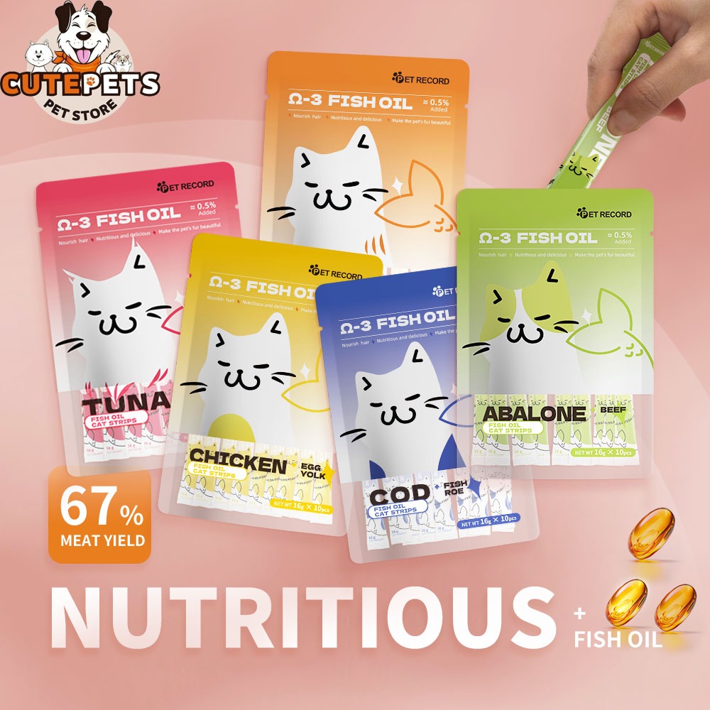 Pet Cat Snacks Special Cat Wet Fish oil Food Dry Cat Treats For Kitten ...