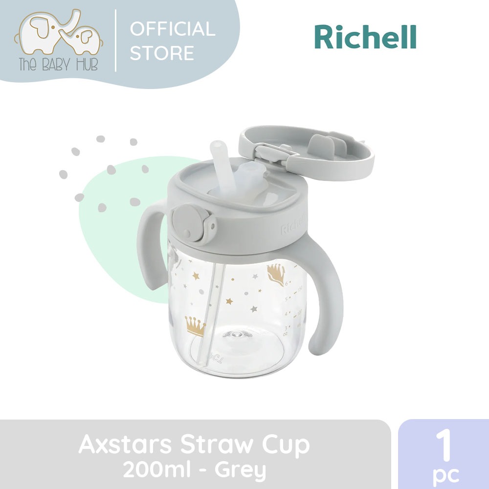 Richell AXSTARS Straw Cup 200ml | Shopee Philippines