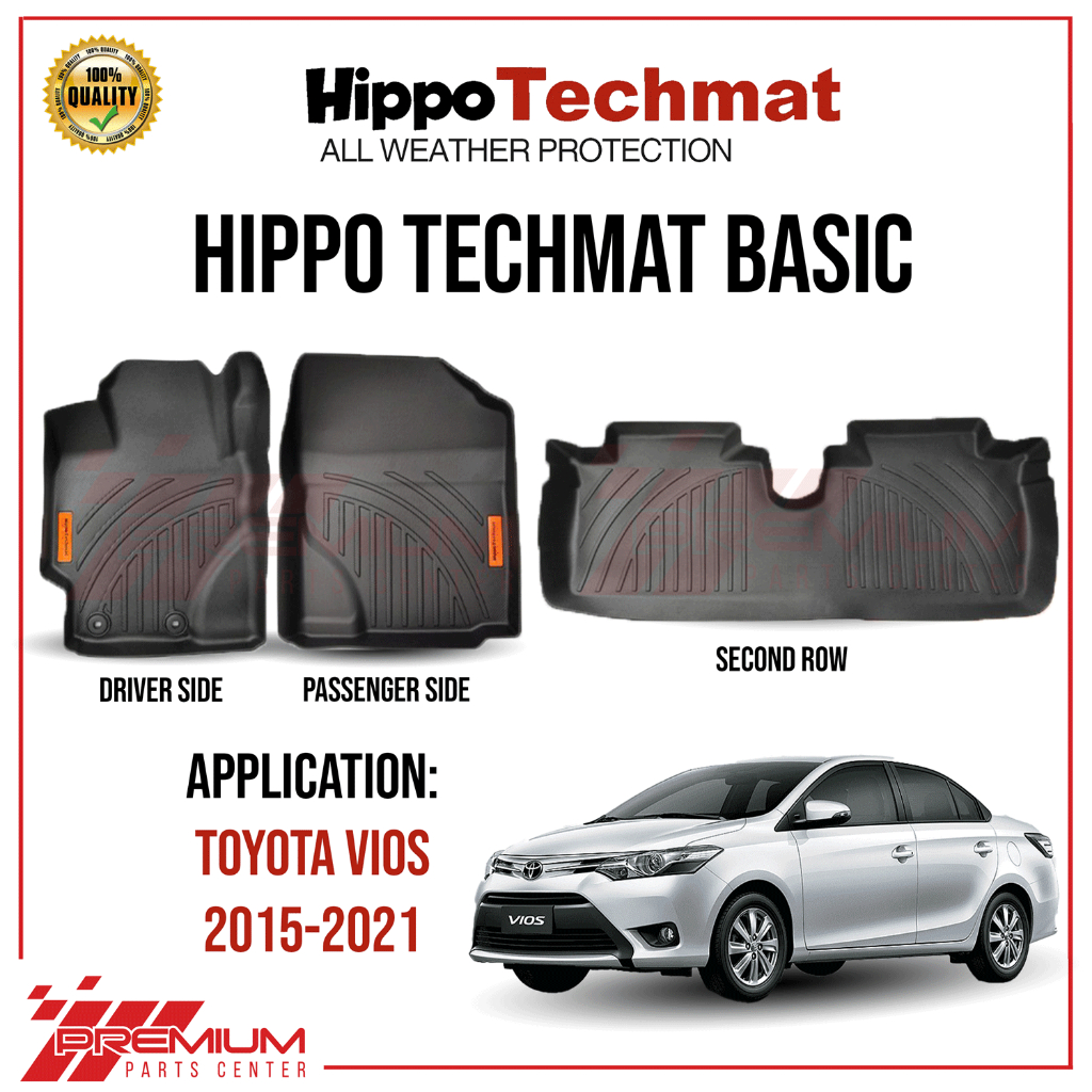 Hippo Techmat Deep Dish Matting for Toyota Vios 2013 - Present (1st and ...