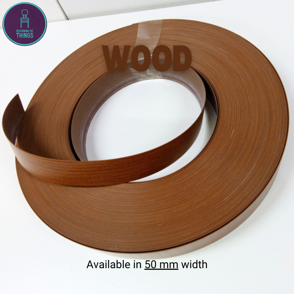 PVC Edgeband 100 meters x 1mm x 50mm Color Maple Wenge Wood | Shopee ...