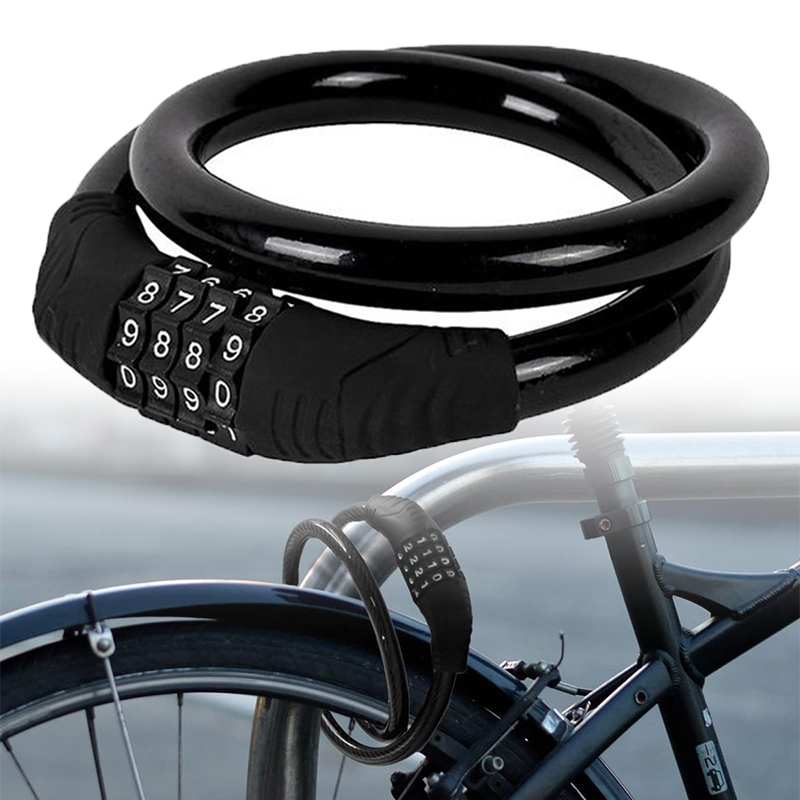 Bicycle Password Lock Anti-Theft 4 Digit Password Bike Padlock Bike ...