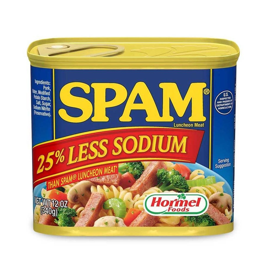 SPAM Less Sodium Luncheon Meat 340G | Shopee Philippines