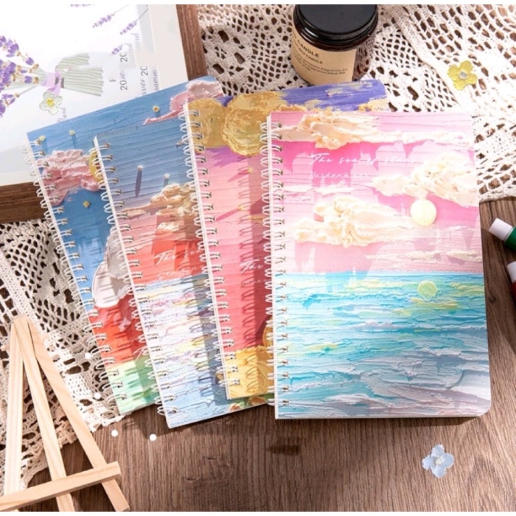 (10PCS) Korean version coil notebook A5（120pages/60sheets) spiral ...