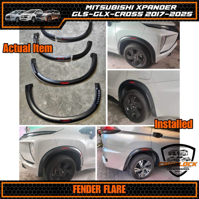 Mitsubishi Xpander 2017 - 2025 Slim Fender Flare with Reflector ...