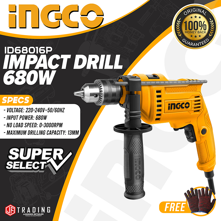 INGCO SUPER SELECT Impact Drill 680W High Quality ♦JF TRADING♦ | Shopee ...