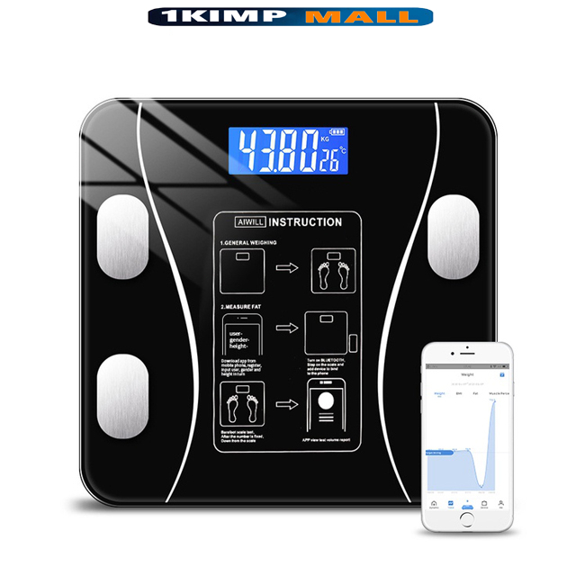 Smart Weight Scale Bluetooth Rechargeable Electronic Smart Weight Loss ...