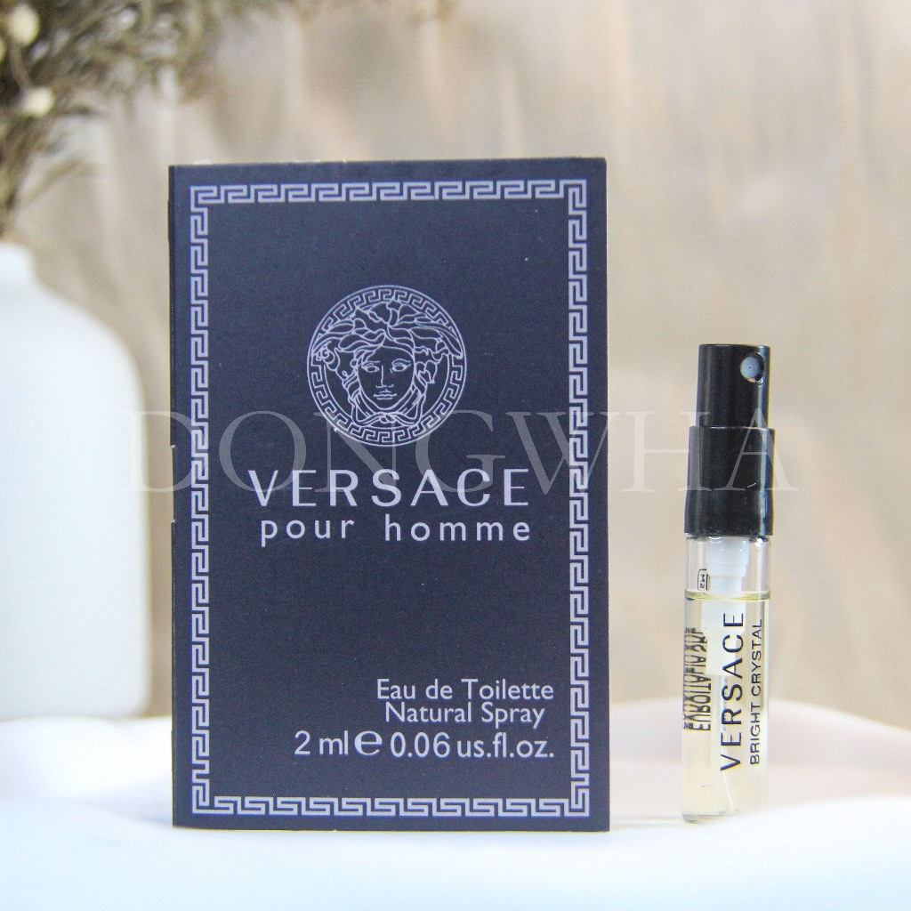 Perfume Sample Versace Pour Homme, 2008 Mini Fragrance For Men 2ML ...