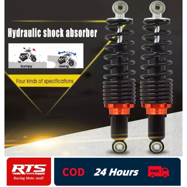【COD】2Pcs Motorcycle Rear ShockUniversal Hydraulic Shock Absorbe 250mm ...